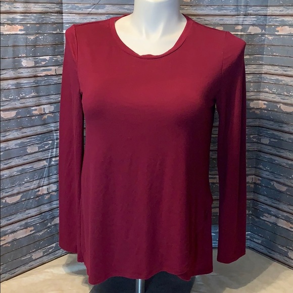 Member's Mark | Tops | Wine Colored Cross Front Tee | Poshmark